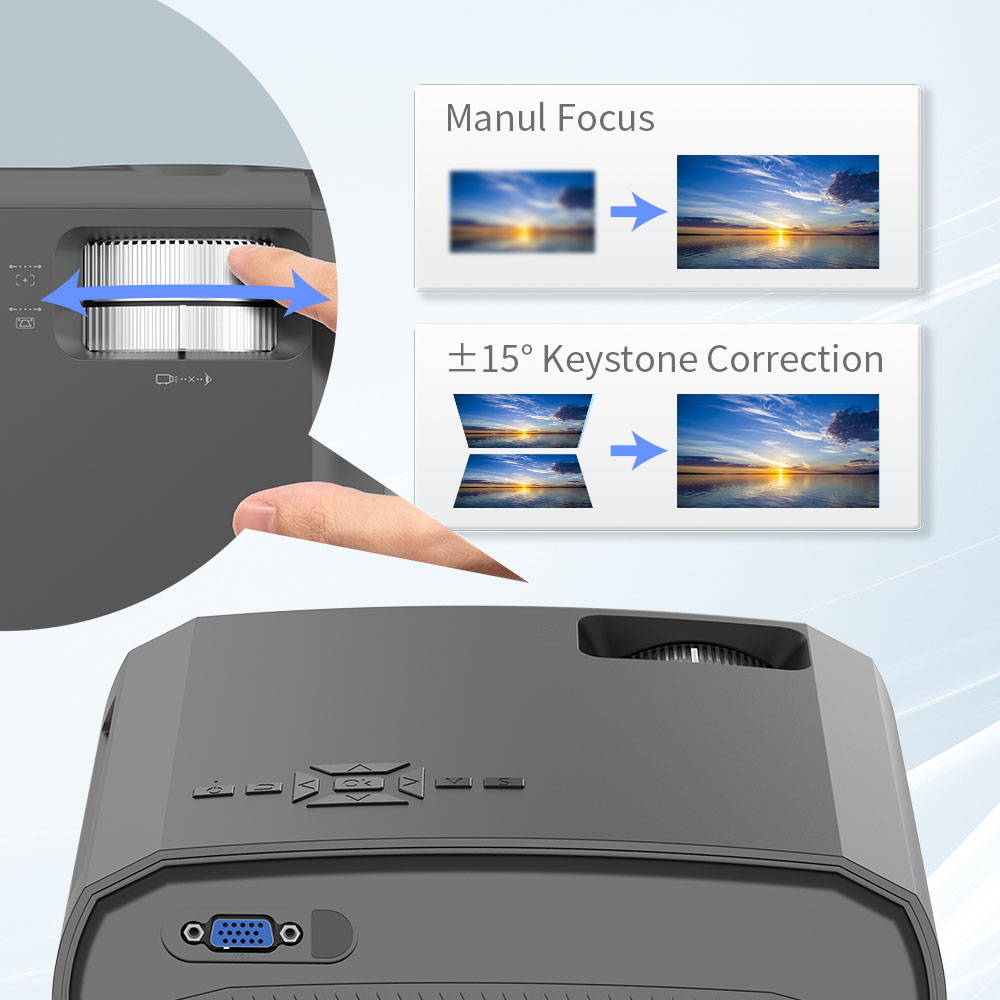 Wewatch V50 Native 1080p Portable 5G WiFi Projector w/ 120" Projector ...